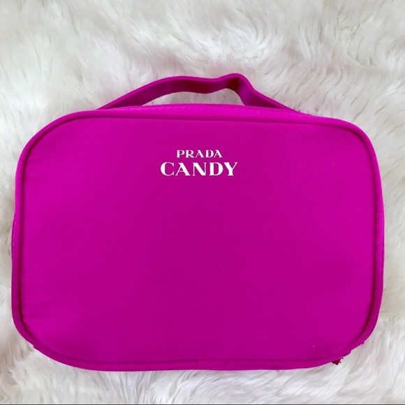 Prada | Bags | Prada Makeup Bag Pouch Candy Vanity Train Case New ...